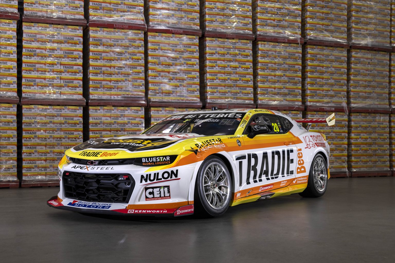 Team 18 reveal 2024 TRADIE Beer Racing Camaro | Team 18
