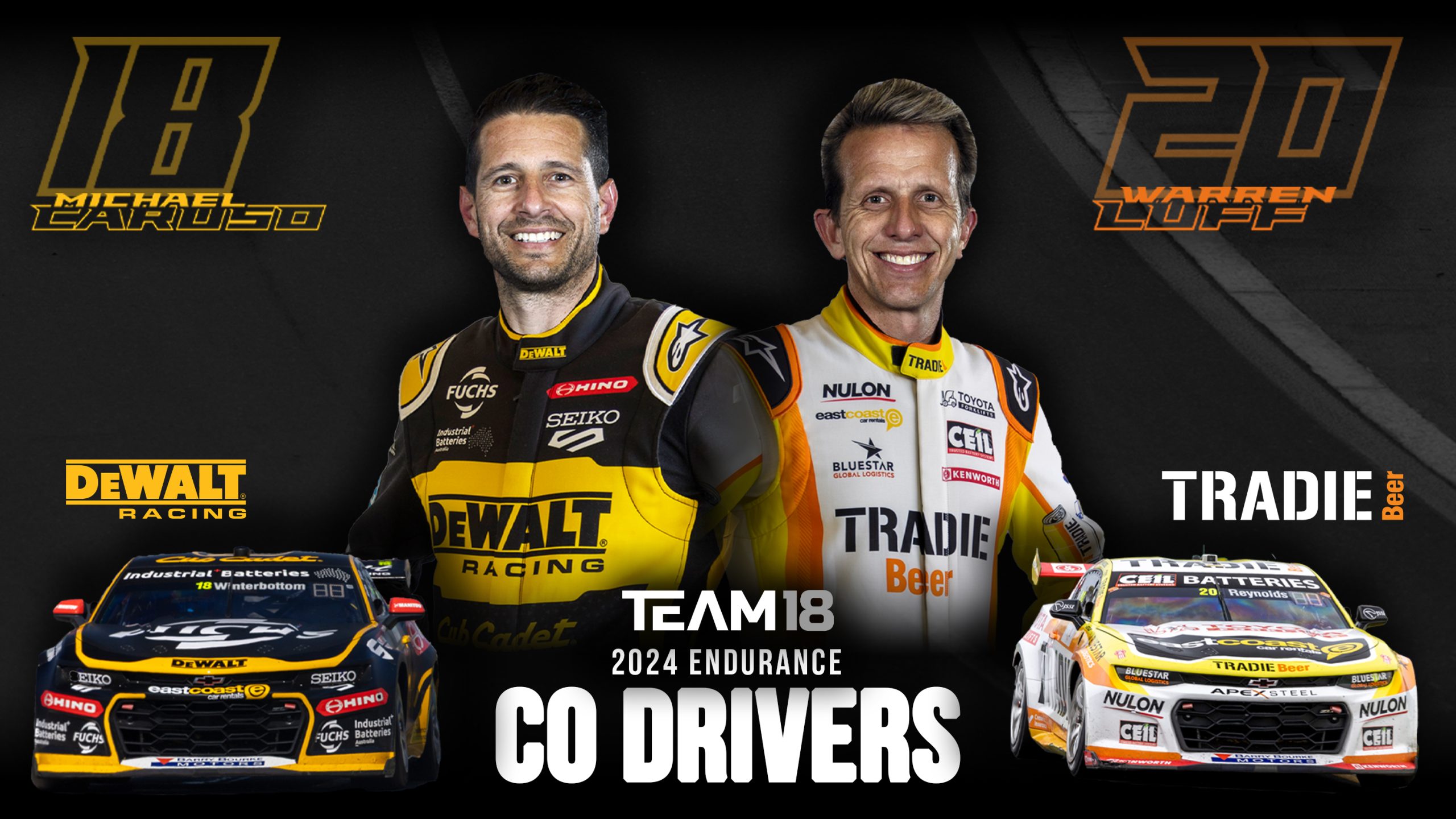 Caruso and Luff return to Team 18 for 2024 enduros | Team 18